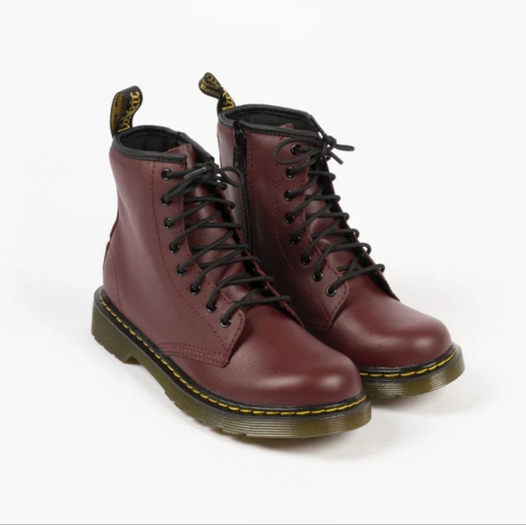 Dr. Martens | Shoes | Doc Marten Cherry Red Leather Boot | Poshmark